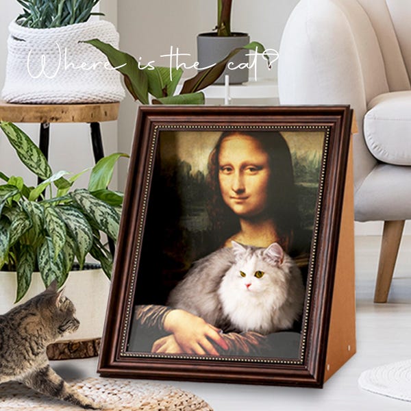 Mona Lisa Cat Bed - Etsy