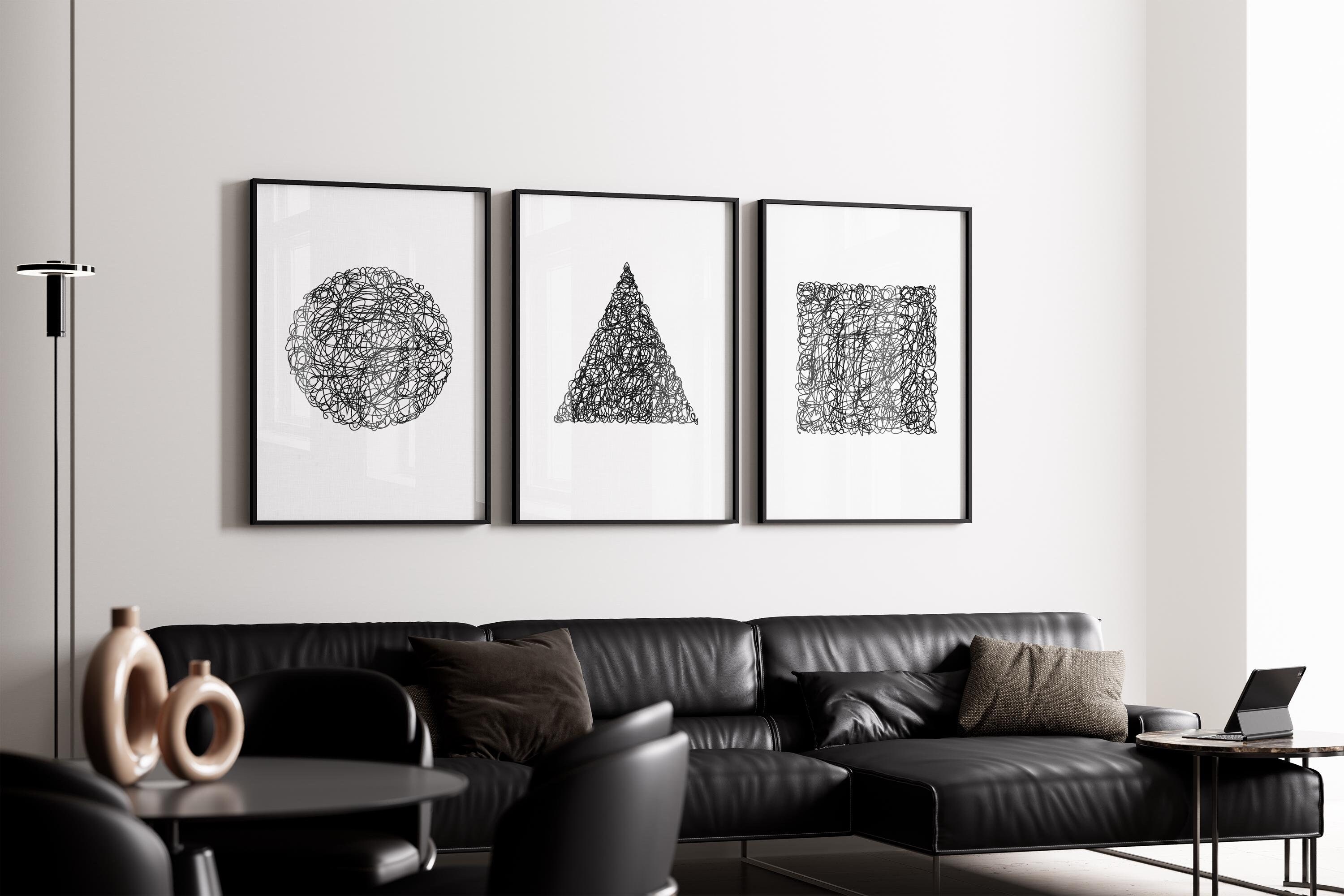 Line Drawing Art Print, Mid Century Modern, Modern Line Art, Digital ...