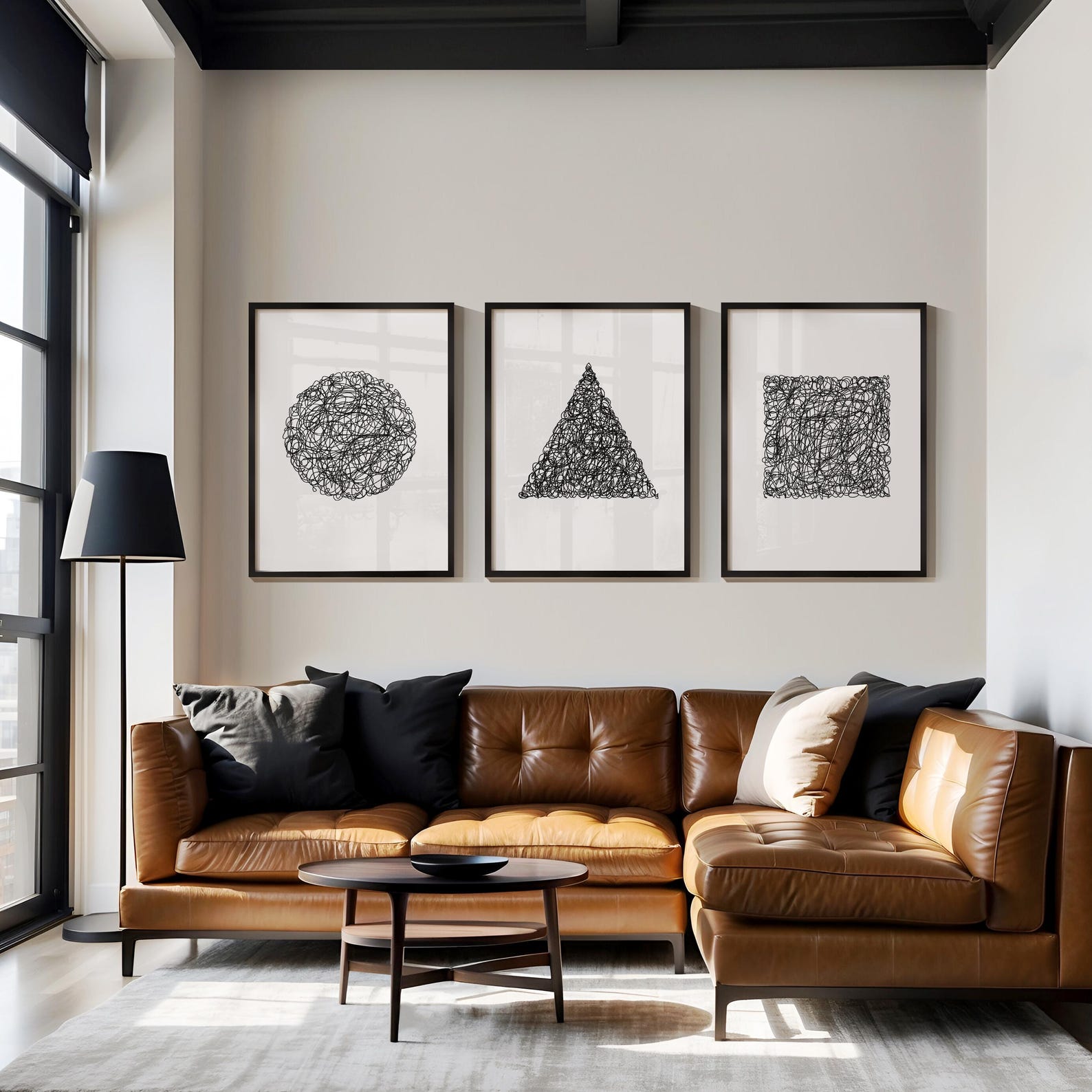 Line Drawing Art Print, Mid Century Modern, Modern Line Art, Digital ...