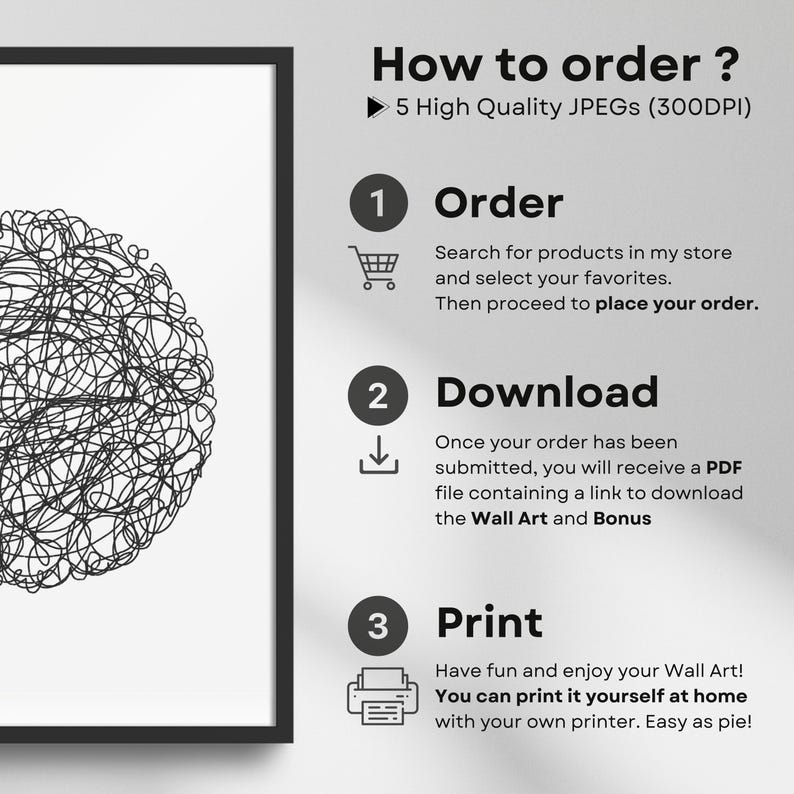 Line Drawing Art Print, Mid Century Modern, Modern Line Art, Digital ...
