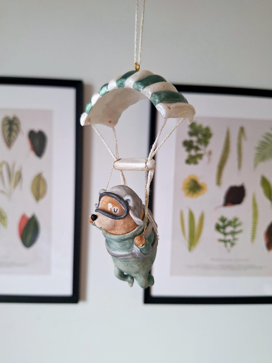 Bear Parachutist, Decorative Handmade Parachute, Decoration for a ...