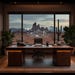 Virtual Background - Fantasy Wild West World Style Desert Home Office ...