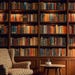 Classic Library Virtual Background | Elegant Study Backdrop for Zoom ...