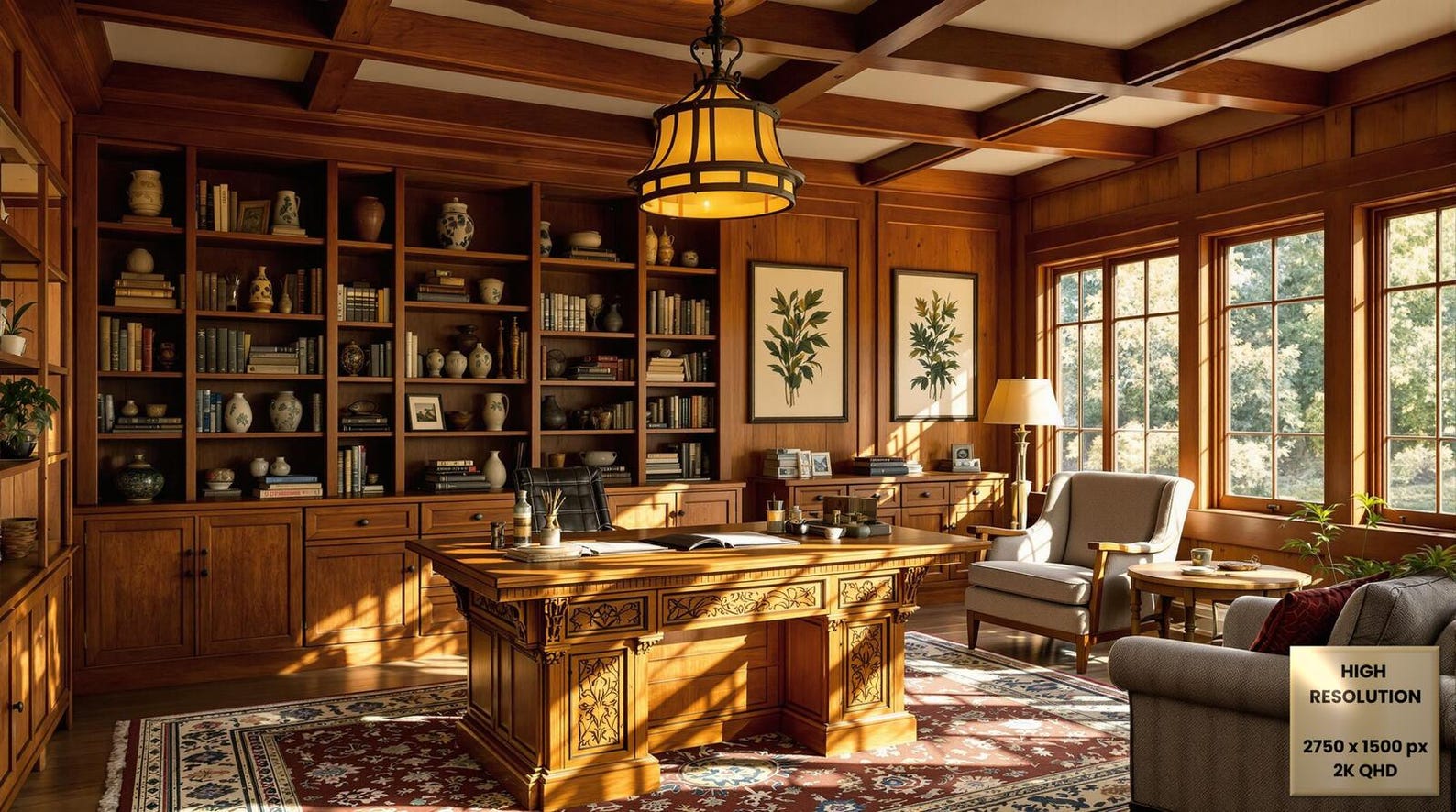 Virtual Home Office Zoom Background - Cozy Rustic Cabin Lodge With ...