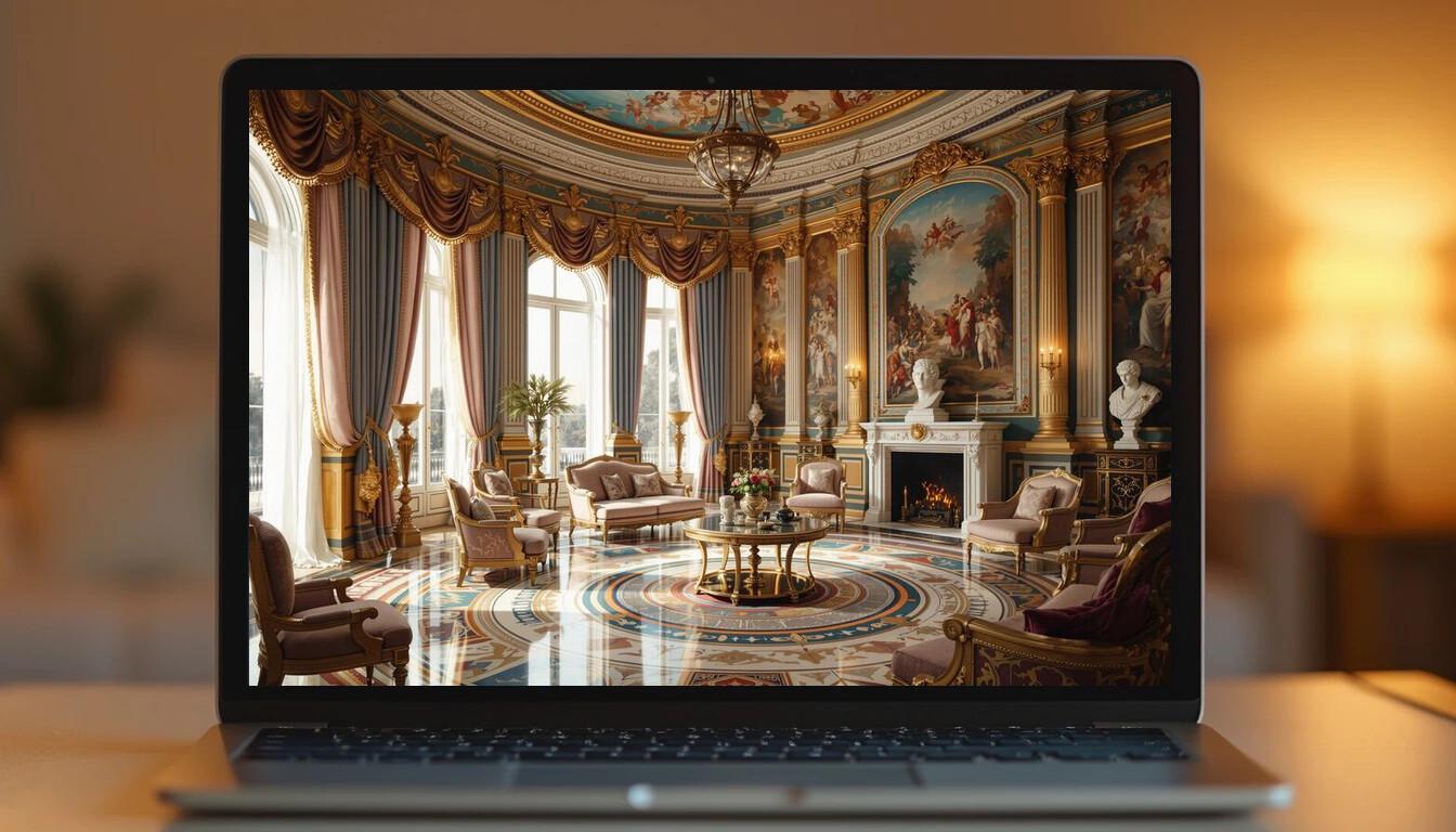 Fantasy Palace Virtual Background | Luxury Royal Castle for Zoom ...