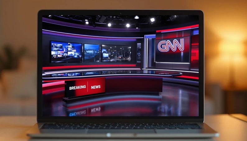 Breaking News Desk Virtual Background | Funny Home Office Backdrop for ...