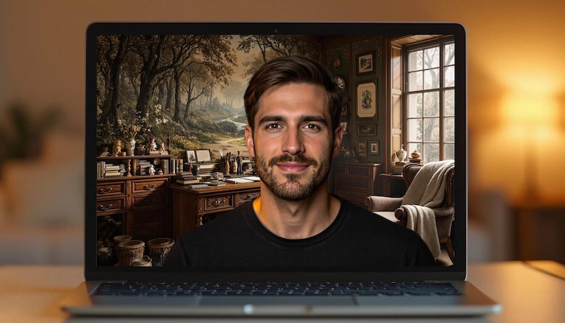 Virtual Background - Fantasy Fairy Tale Grimm Enchanted Home Office ...