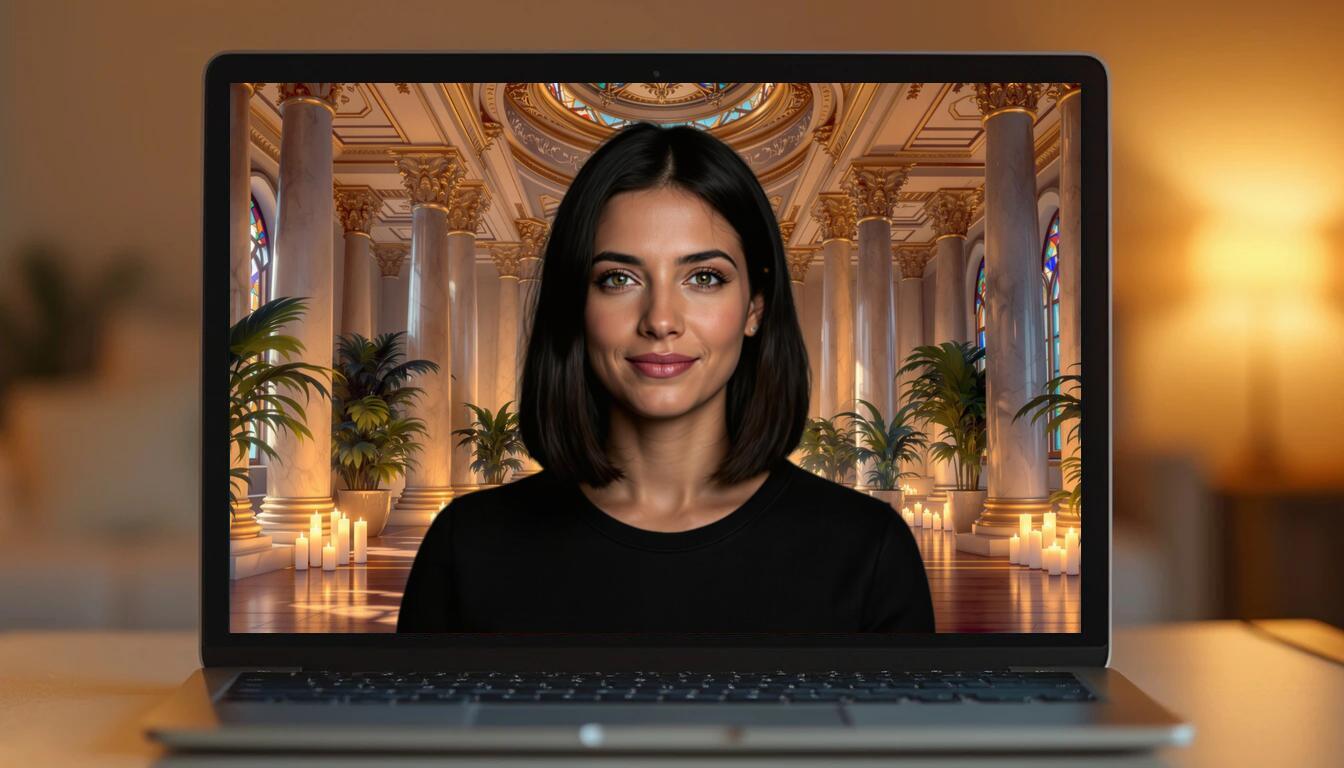Virtual Background - Divine Meditation & Spiritual Coaching Home Office ...