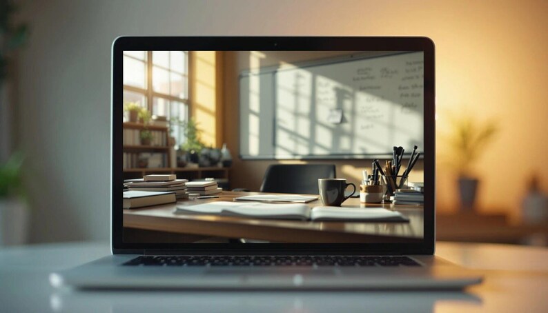 Virtual Office Zoom Background - Classroom Training Education Workshop ...