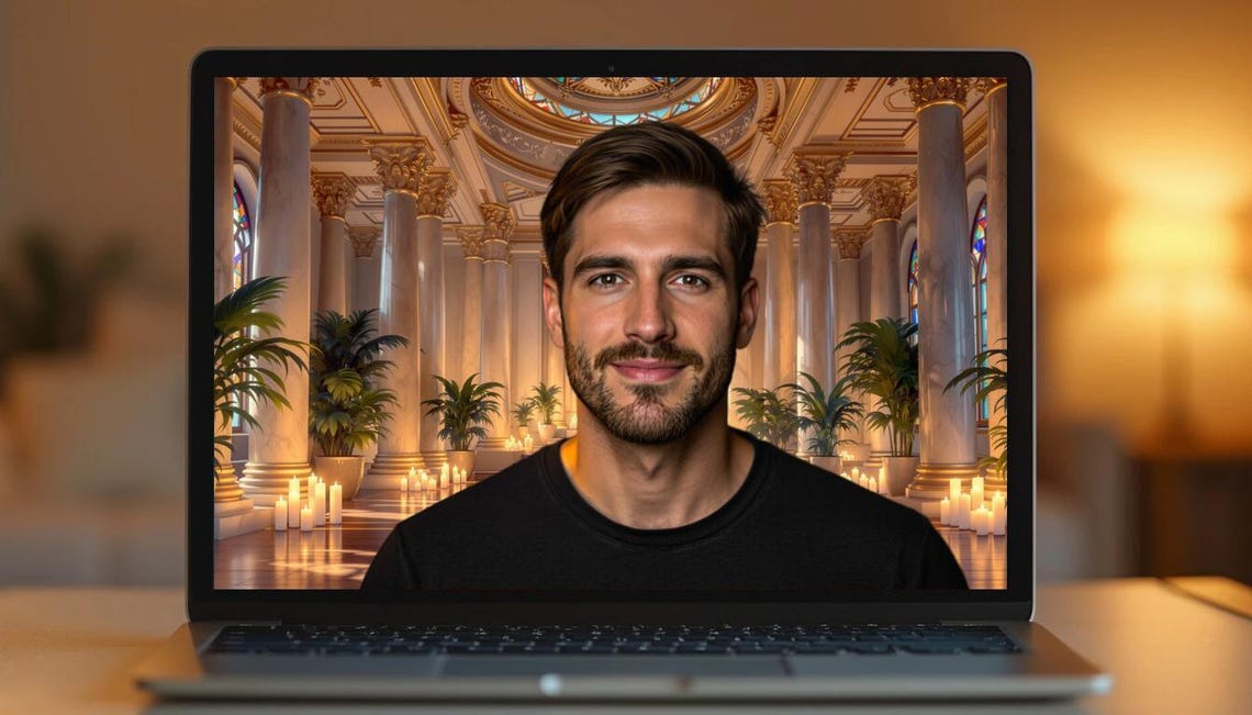 Virtual Background - Divine Meditation & Spiritual Coaching Home Office ...