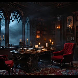 Virtual Background, Fantasy Gothic Vampire Dracula's Castle, Online ...
