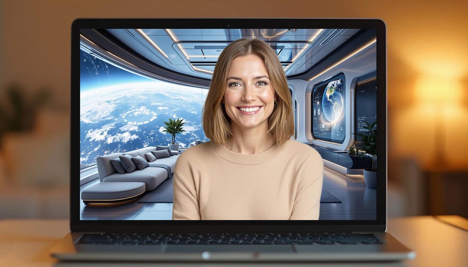 Earth From Space Virtual Background - Streaming Background Fantasy ...