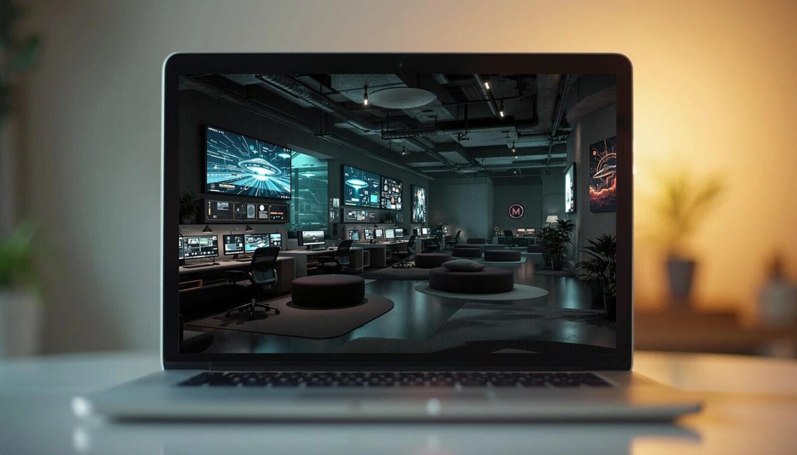 Virtual Background - Area 51 Alien Scifi Lab Theme - Backdrop for ...