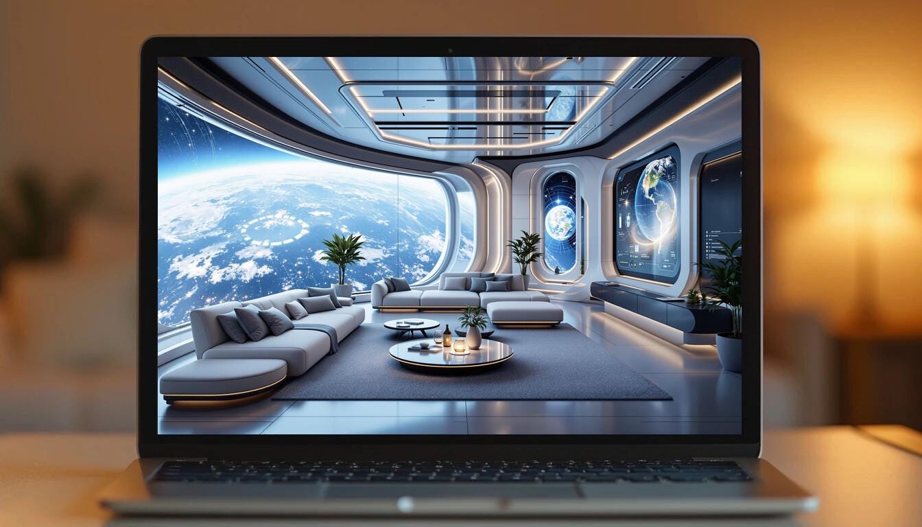 Virtual Home Office Zoom Background Fantasy Earth From Space Luxury ...