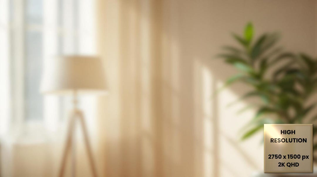 Luxury Modern Home Office Wall Blurred Zoom Background | Professional ...