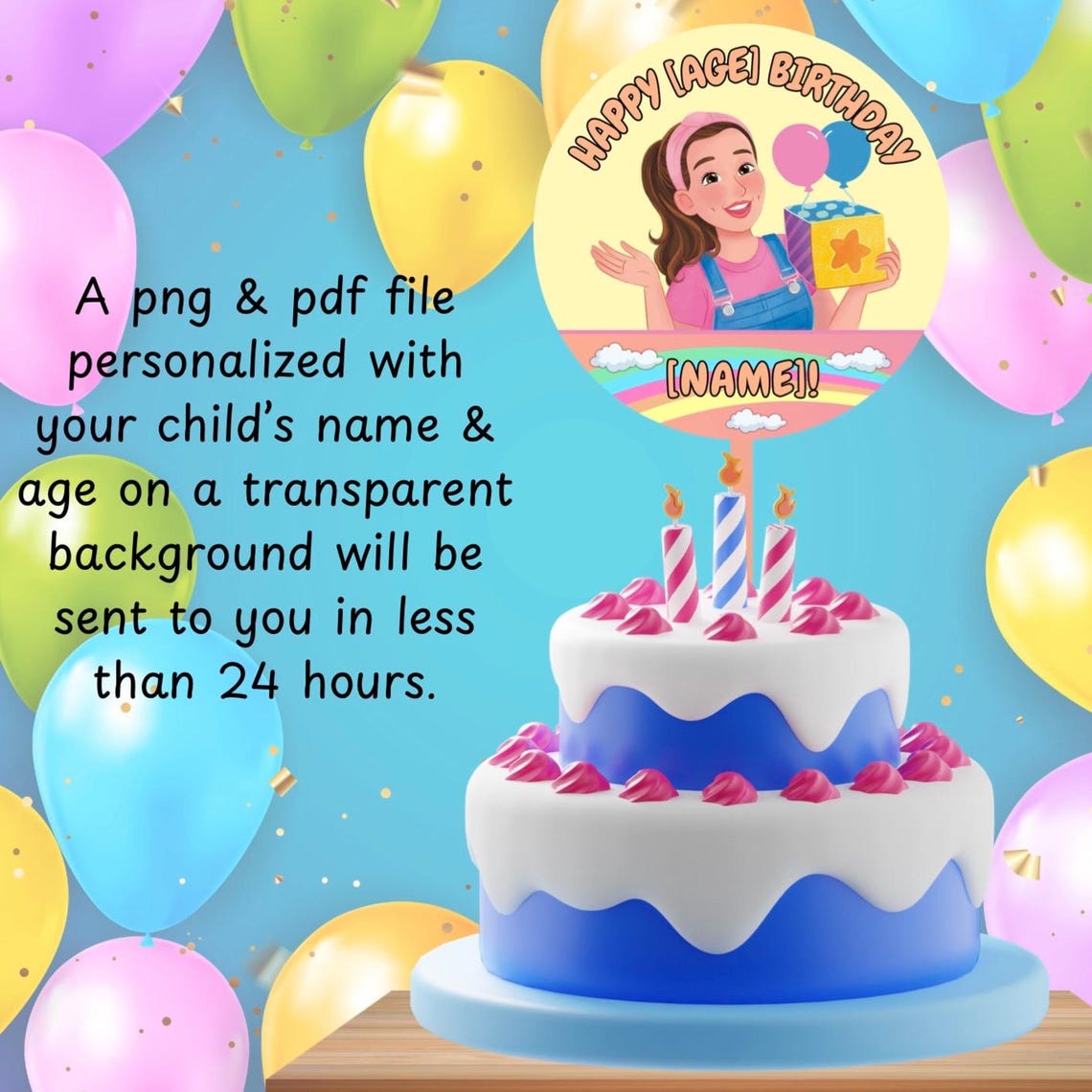 Ms Rachel Cake Topper Digital Download - Etsy