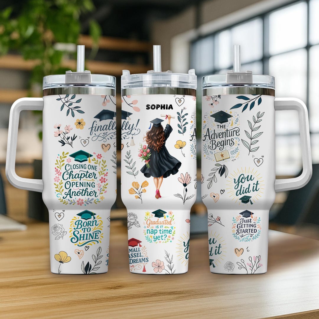 Custom Name Tumbler, Custom Graduation Tumbler, Graduation Gift ...
