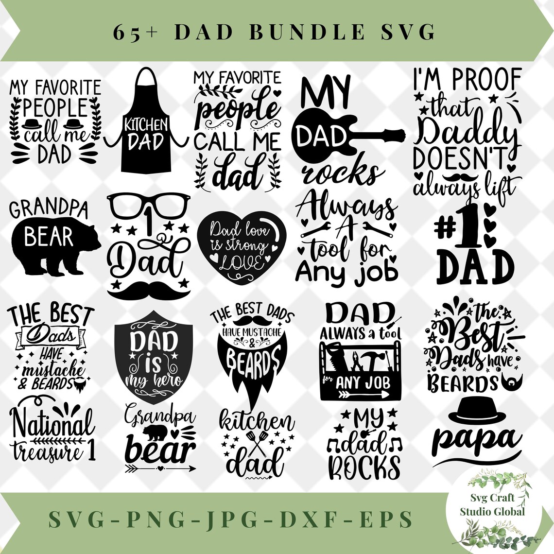 Fathers Day Svg Bundle, 65 Dad Svg Bundle, Father Svg, Father's Day Svg ...