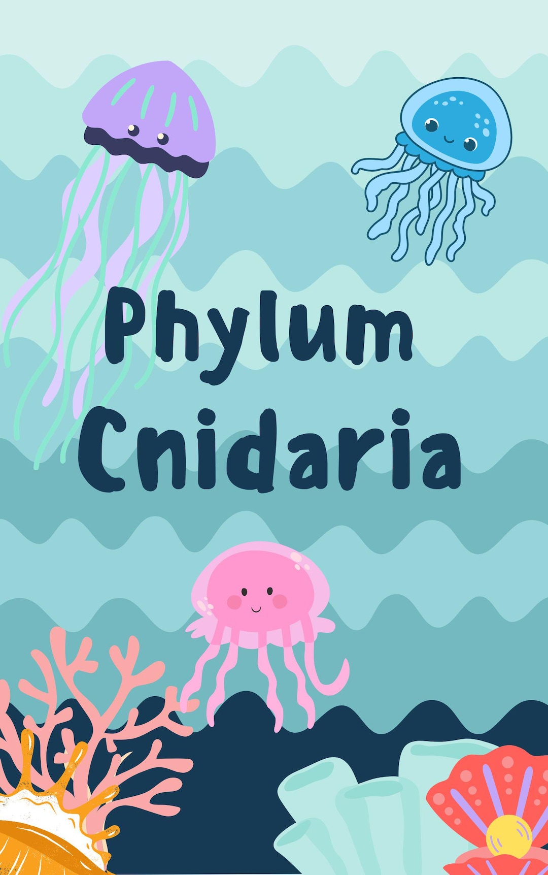 Phylum Cnidaria Coloring Book (science Worksheet) - Etsy