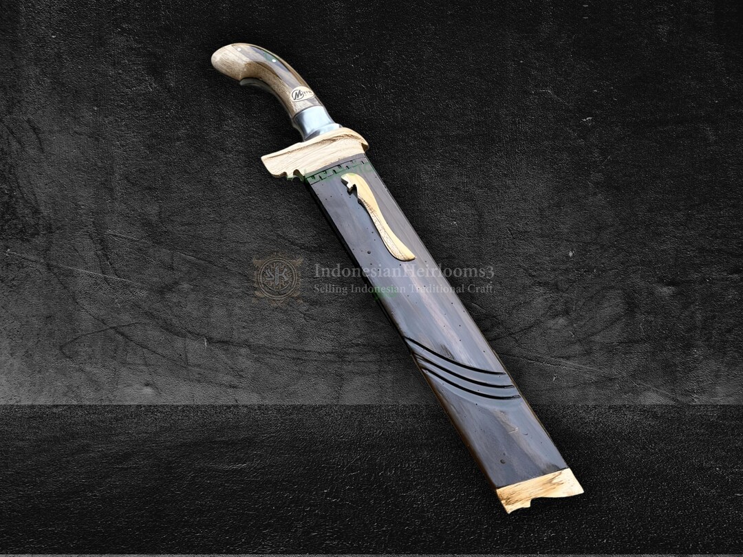 Traditional Indonesian Machete Black-wood Cassia Survival - Etsy