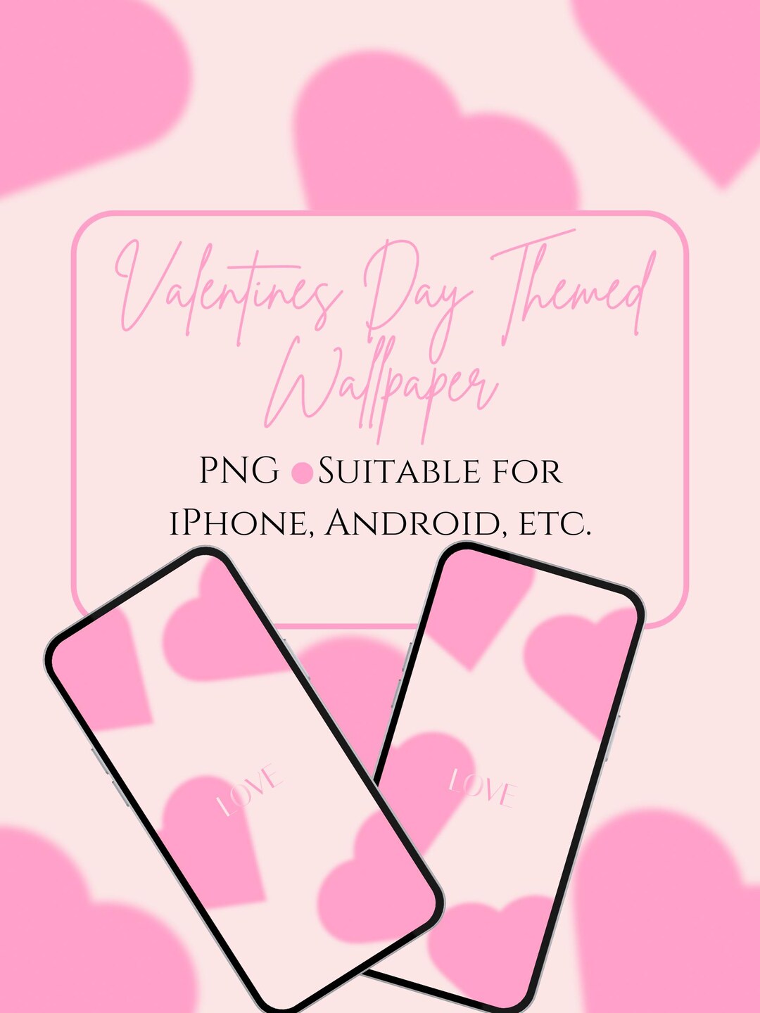 Valentine's-themed Smartphone Wallpaper - Cute & Simple - Suitable for ...