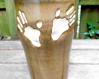 Hand-Crafted Animal Track Pottery by KirstensClay on Etsy