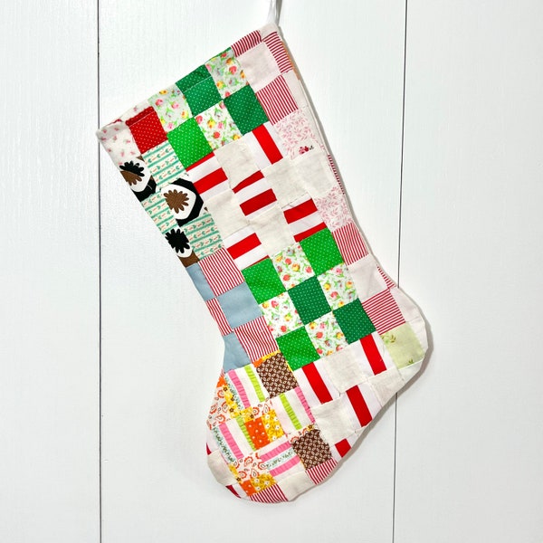Patchwork Christmas Stockings - Etsy