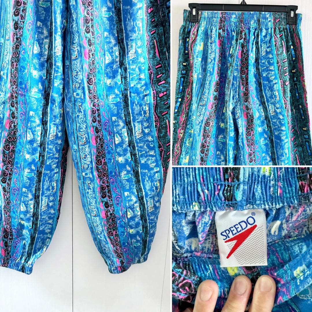 Vintage Speedo Baggy Pants / 80's Speedo Pants / Muscle Beach Gym ...