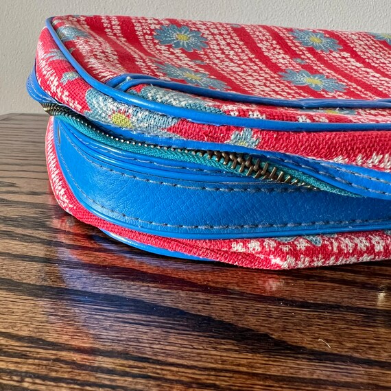 Vintage Childs Suitcase / Red Flower Vintage Suitcase… - Gem