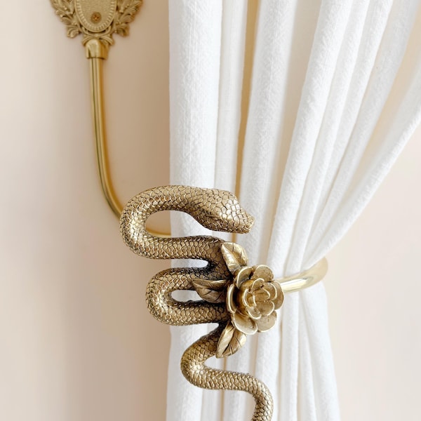 Rose Curtain Rod - Etsy
