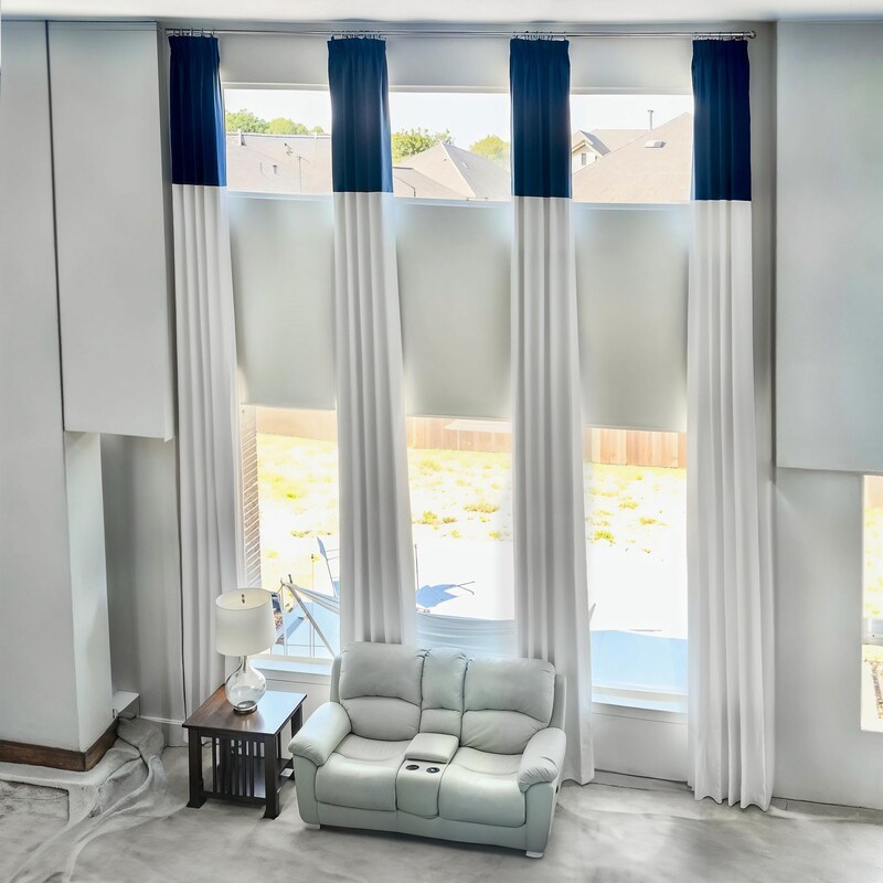 Colorblock Curtains - Etsy