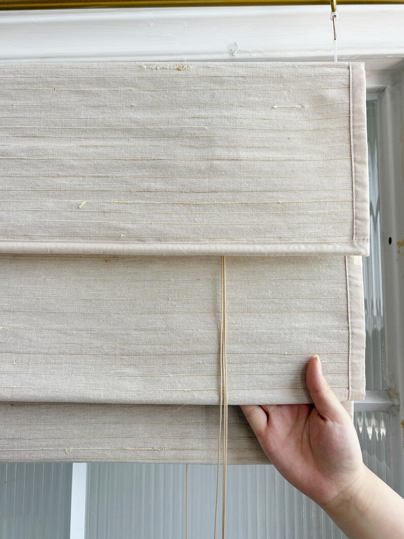 Handmade Roman Blinds, Woven Wooden Blinds, Natural Window Curtains ...