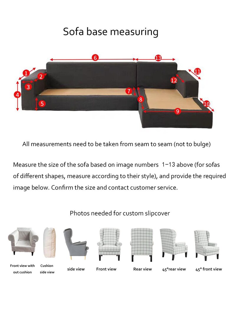 White Cotton Linen Sofa Cover, One Piece Sofa Cover, Custom Size, Sofa ...