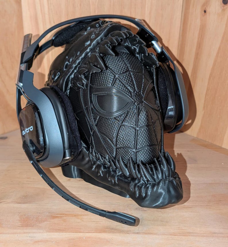 Spiderman Venom Headset Stand | 3D Printed Marvel Gamer Headphone ...