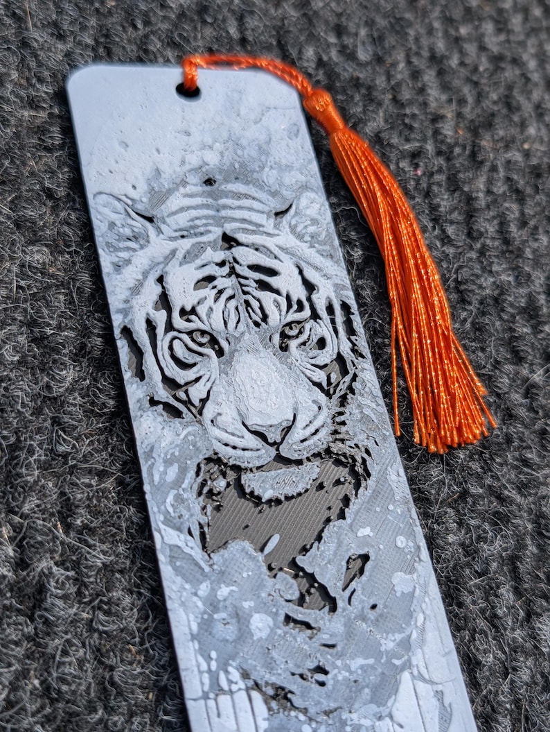 Fierce and Elegant 3D Printed Big Cat Bookmarks Tiger, Leopard, Lion or ...