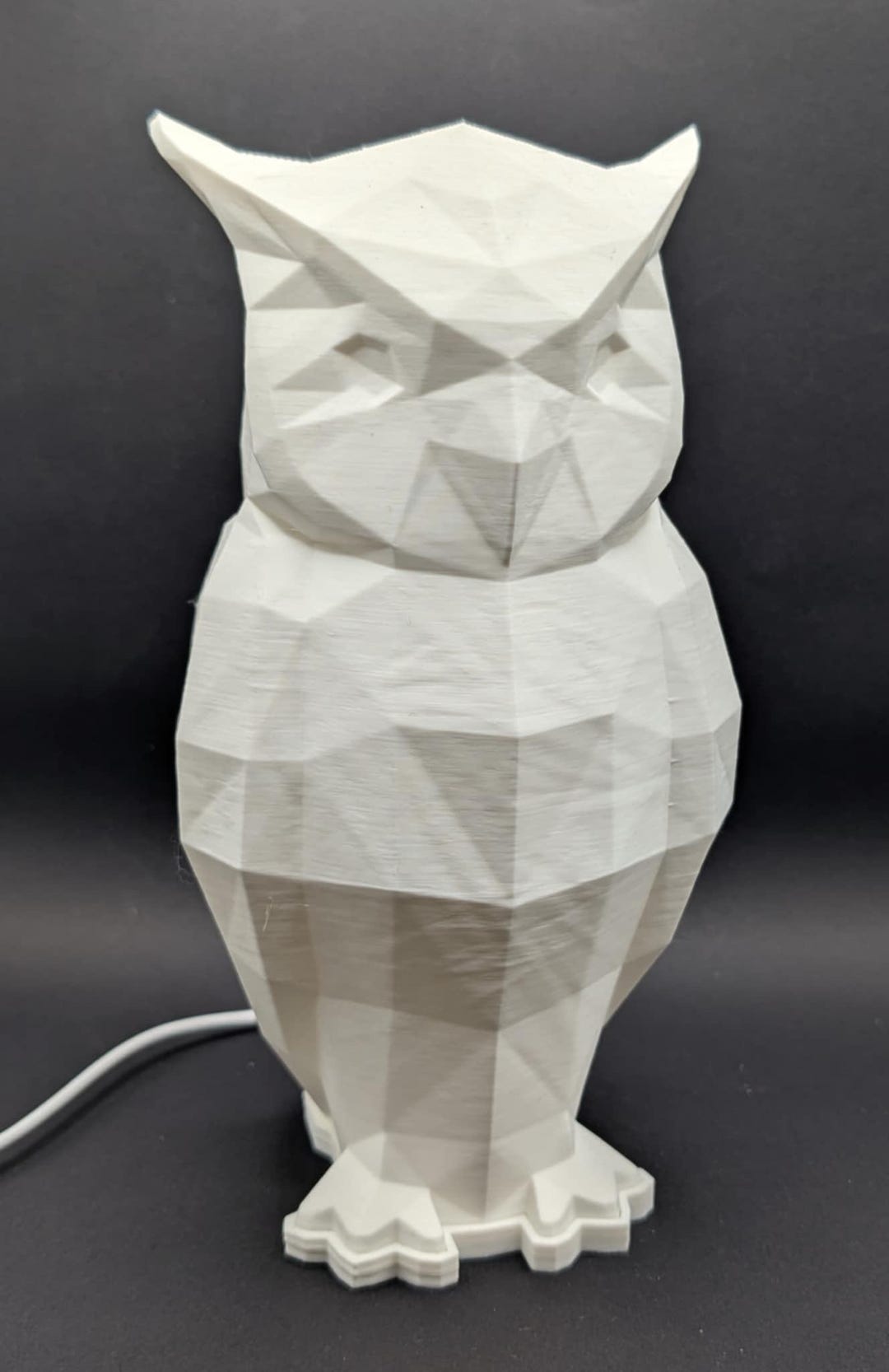 The Nightwatch Owl: Low Poly 3D Printed Table Lamp - Eco-friendly PLA ...