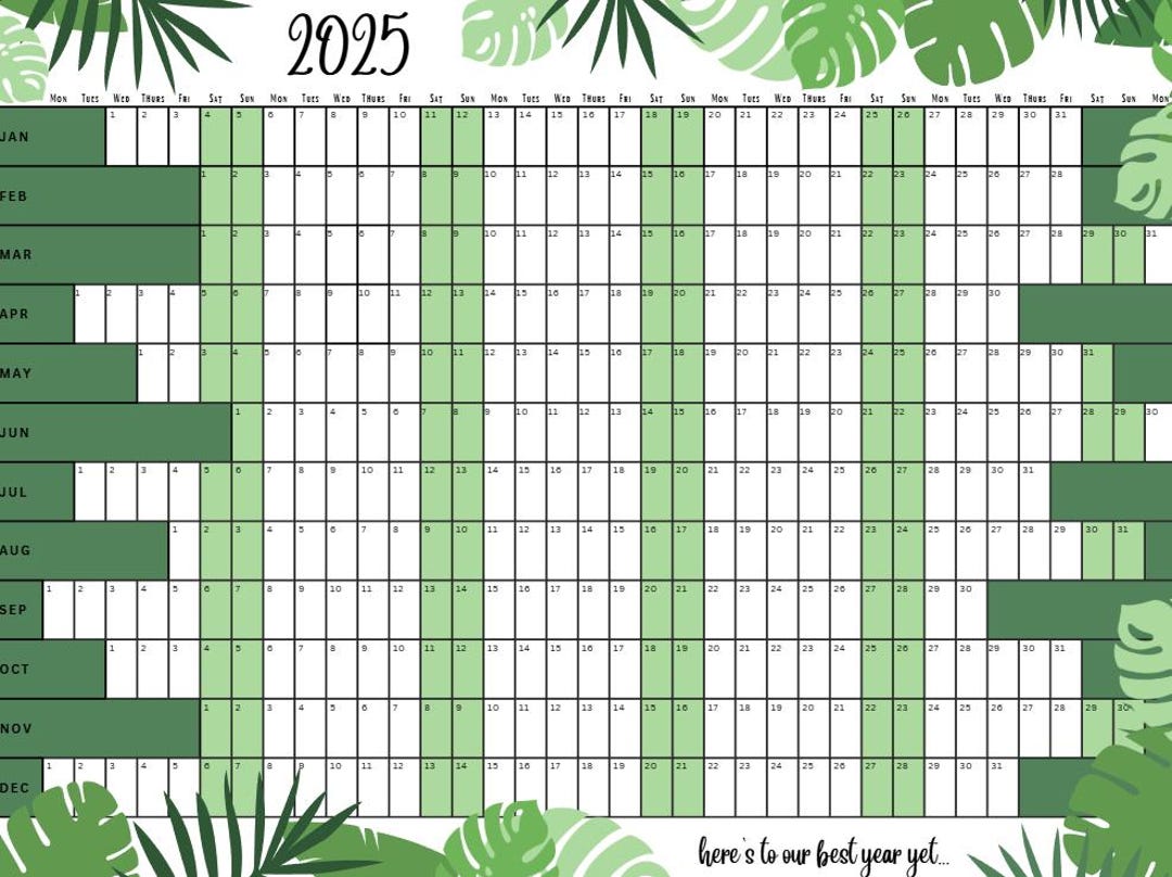 Big Altitude Calendar 2025 Calendar Giant Annual Wall Planner 48 X 36 ...