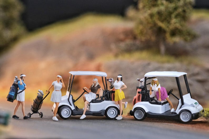 Miniature Figure Caddy Golf Scale 1/64 or 1/87 for Diecast and Diorama ...