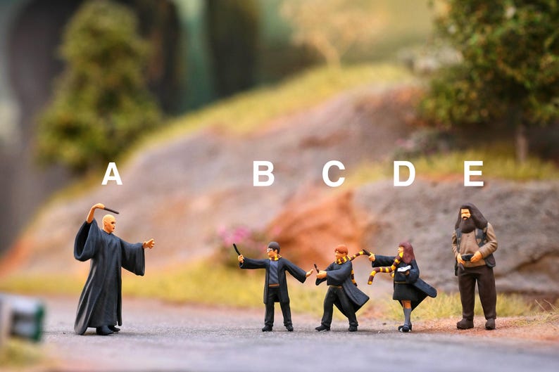 Miniature Figure Harry Potter Scale 1/64 or 1/87 for Diecast and ...