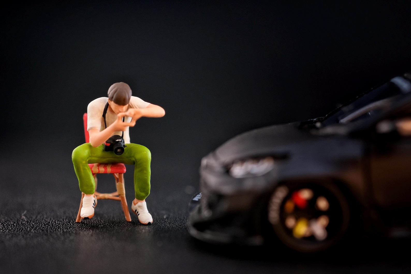 Miniature Figure JDM Photographer Style Scale 1/64 or 1/87 for Diecast ...