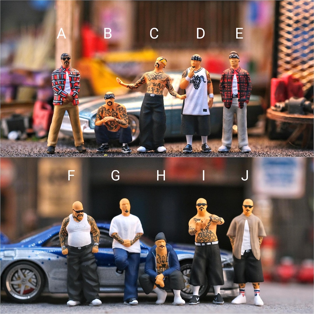Miniature Figure Chicano Style Scale 1/64 or 1/87 for Diecast and ...
