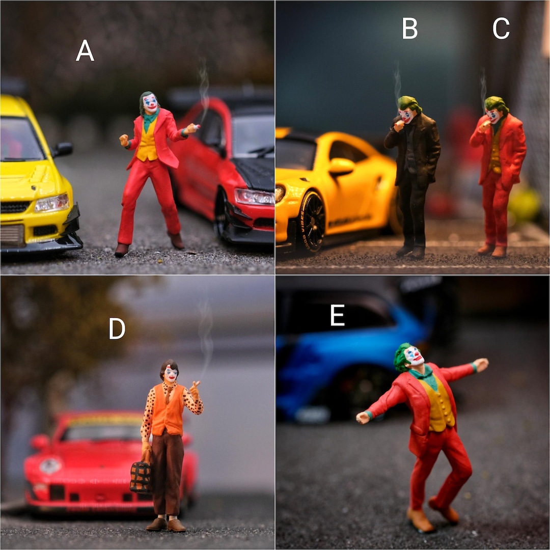Miniature Figure Joker Scale 1/64 or 1/87 for Diecast and Diorama - Etsy UK