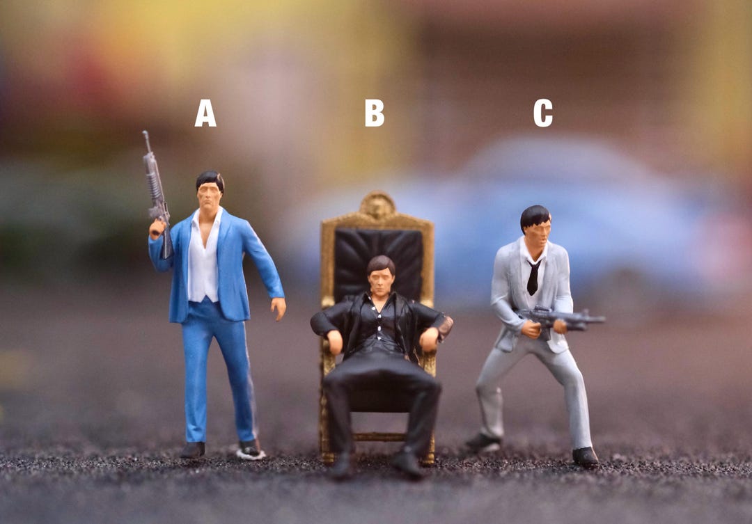 Miniature Figure Scarface Toni Montana Scale 1/64 or 1/87 for Diecast ...