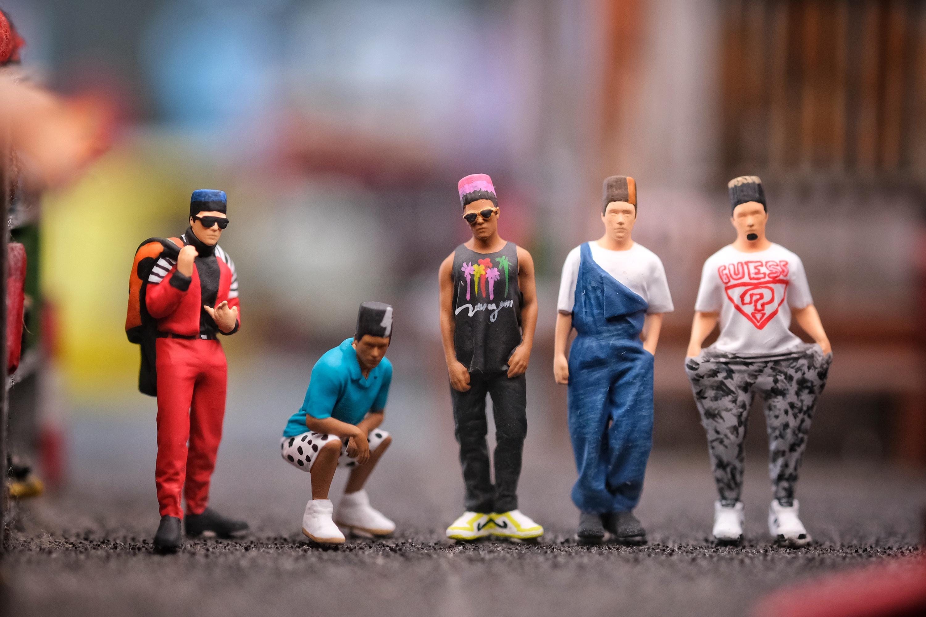 Miniature Figure Flat Top Hair Scale 1/64 or 1/87 for Diecast and ...