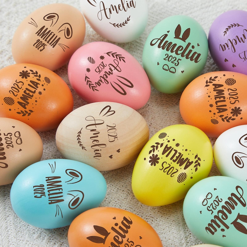 Wooden Easter Eggs - Etsy