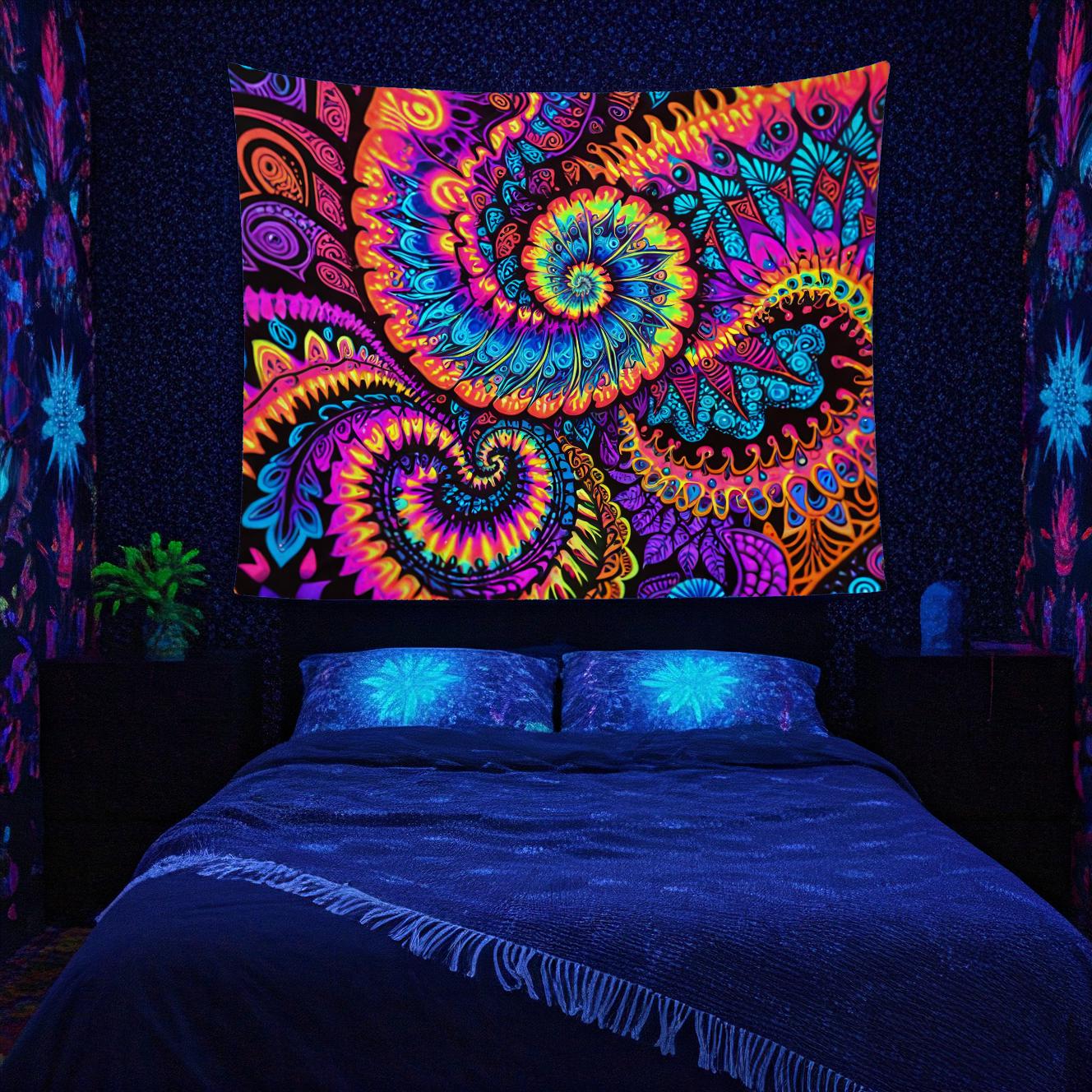 Trippy Hippie Gift, Psychedelic Home Decor, Bohemian Room Decoration ...