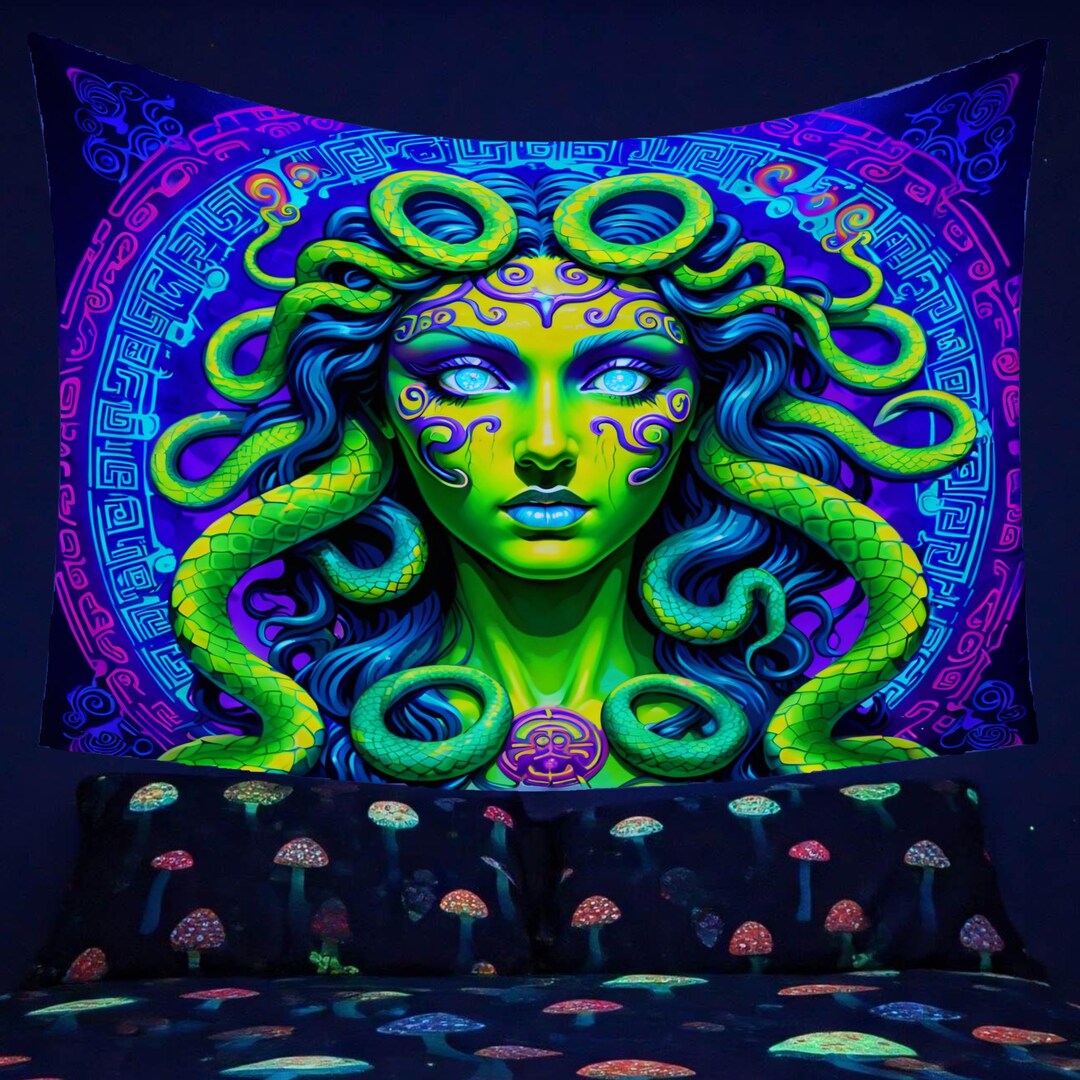 Unique Wall Art, Psychedelic Home Decor, Trippy Dorm Room Decoration ...