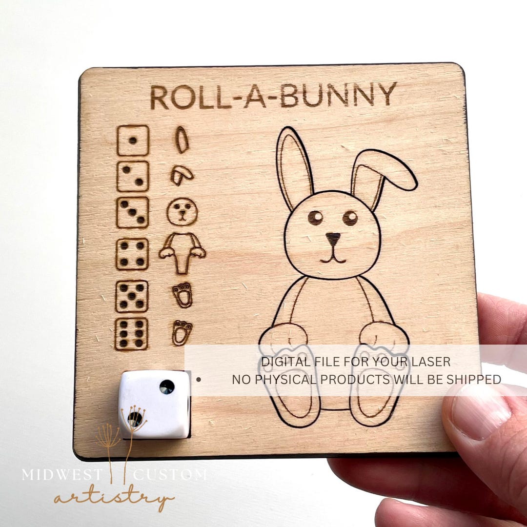 Roll-a-bunny SVG File - Etsy