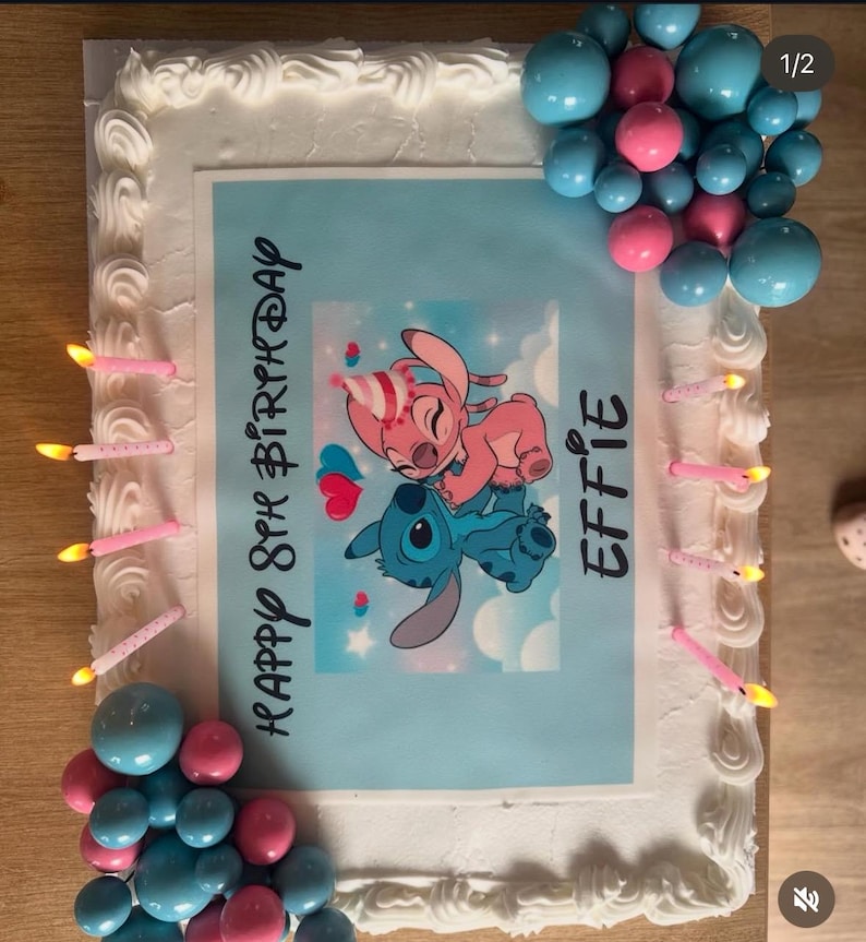 COSTCO A4 Icing Sheet Cake Topper - Free Personalisation - Etsy