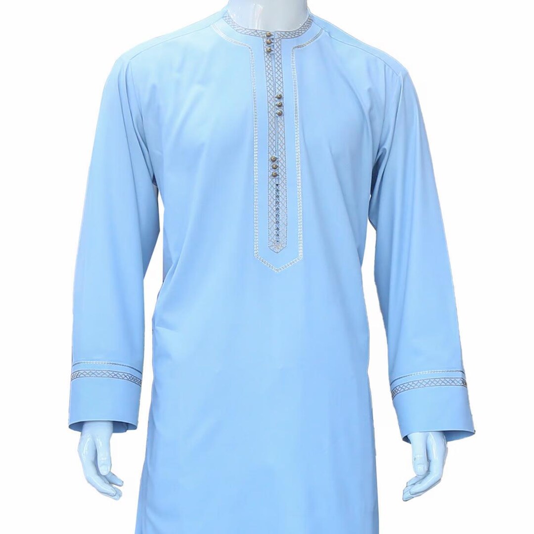 Afghan Men Clothes, Light Blue Color, Pehraan Tunban Simple Afghani Men ...